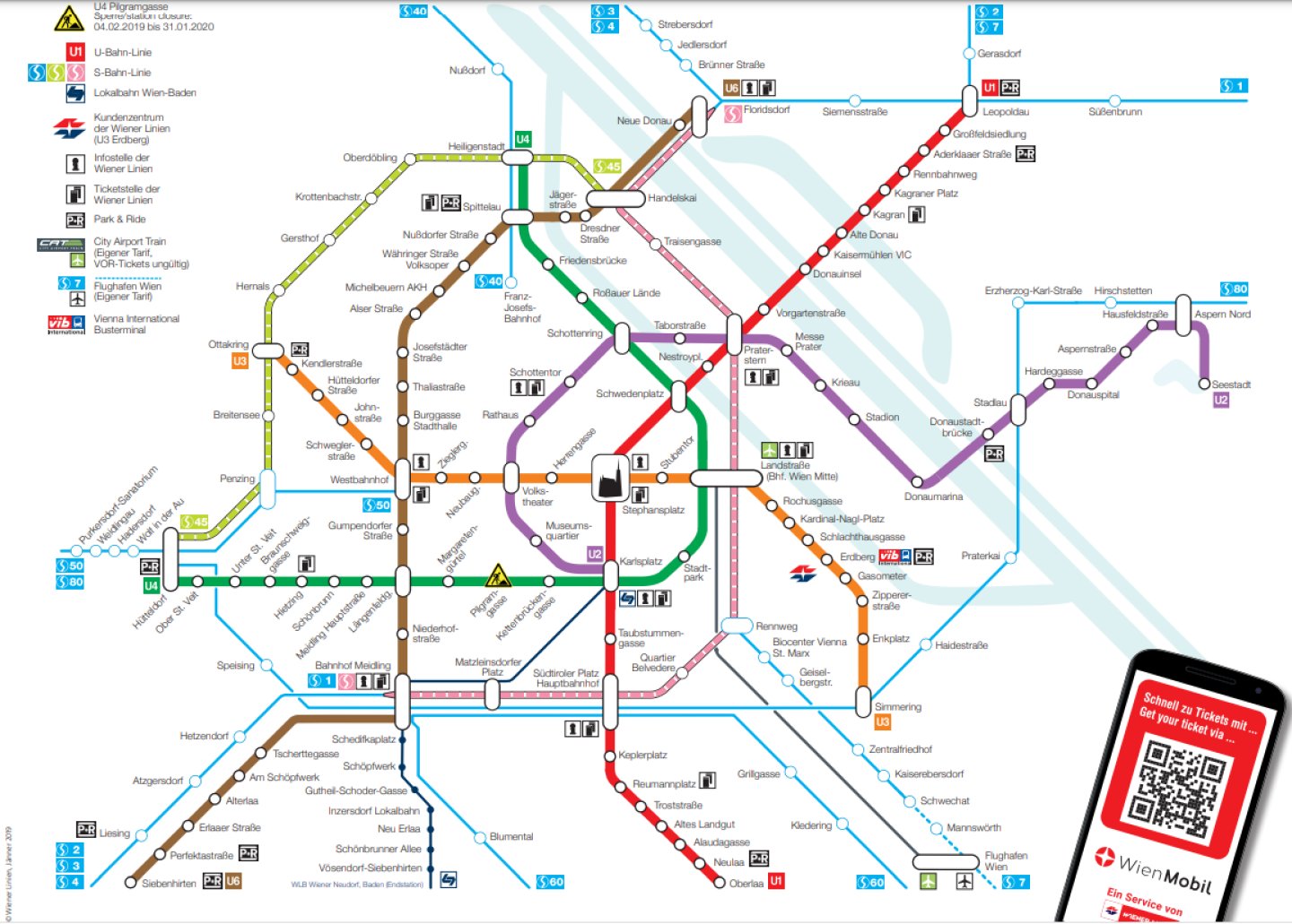 Vienna metro: mappa del percorso, biglietti e tariffe